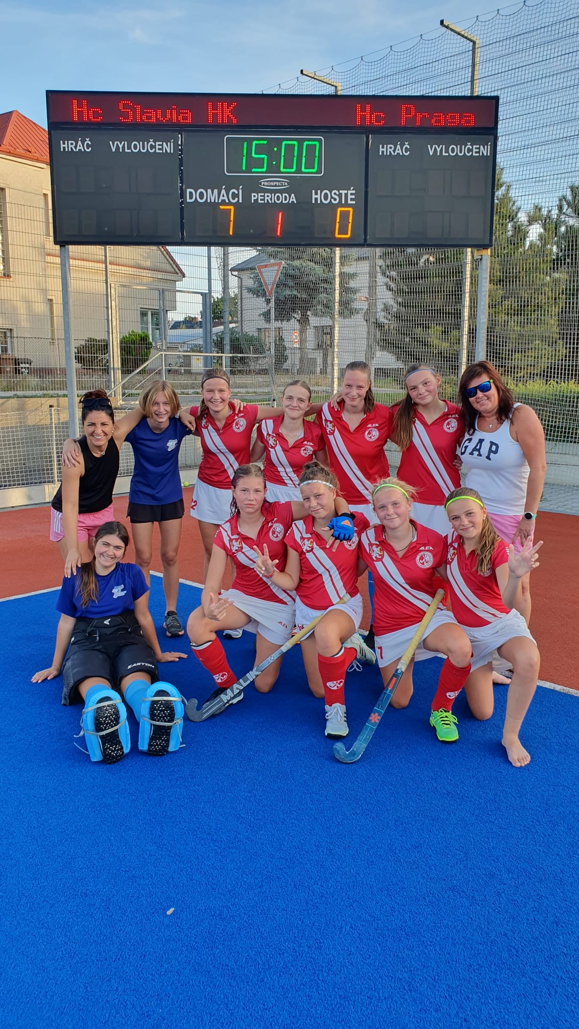 Výhra U15 dívky - HC Slavia Hradec Králové